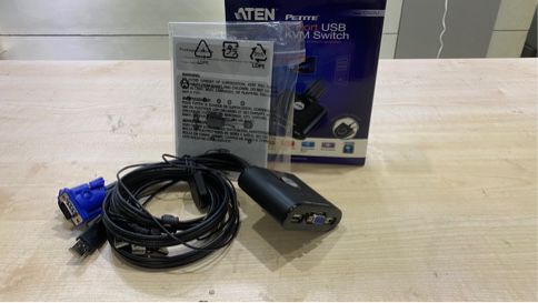 ATEN CS22U 2端口带线式USB VGA KVM多电脑切换器+外接式切换按键 CS22U – 火绒 终端安全 synology 群晖 ...